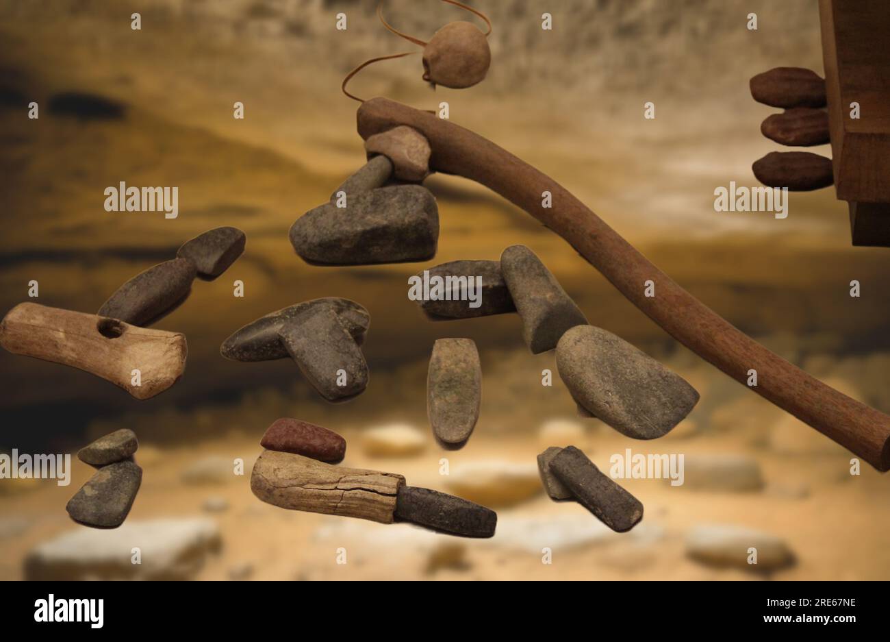 Neolithic Art - Weapons and hunting objects from various museums dating ...