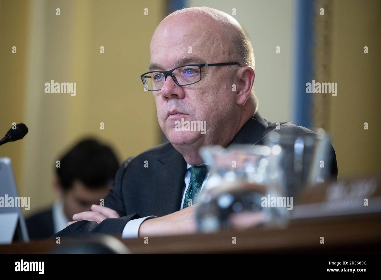 House Rules Committee Ranking Member Jim McGovern (D-Mass.) looks on ...
