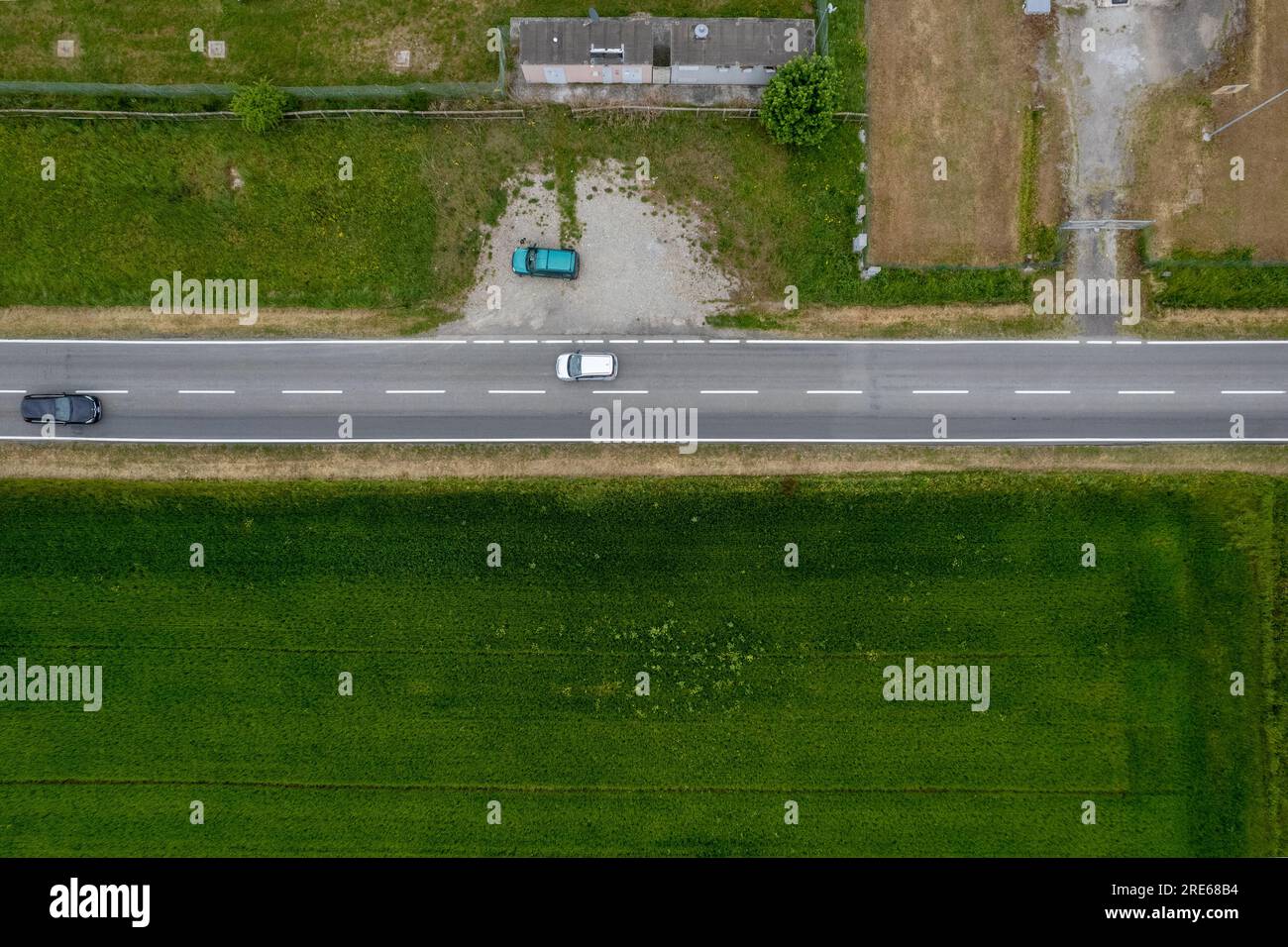 Flying aerial over suburban area hi-res stock photography and images ...