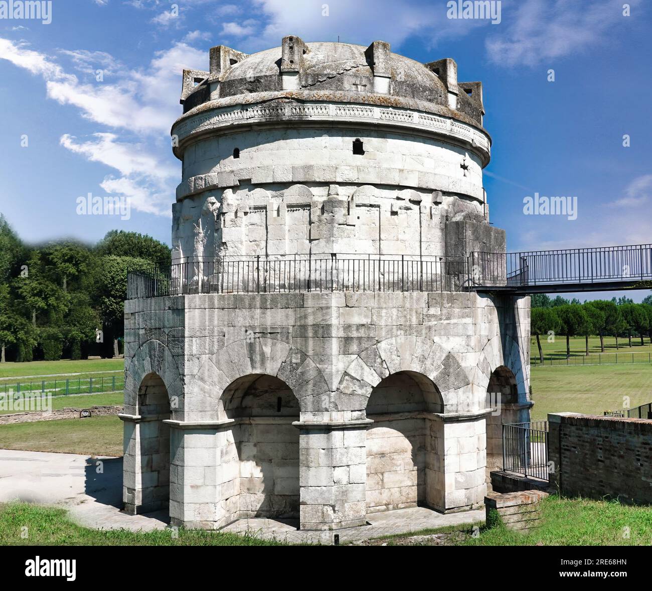 The Mausoleum of Theodoric, in Ravenna, is the most famous funerary ...