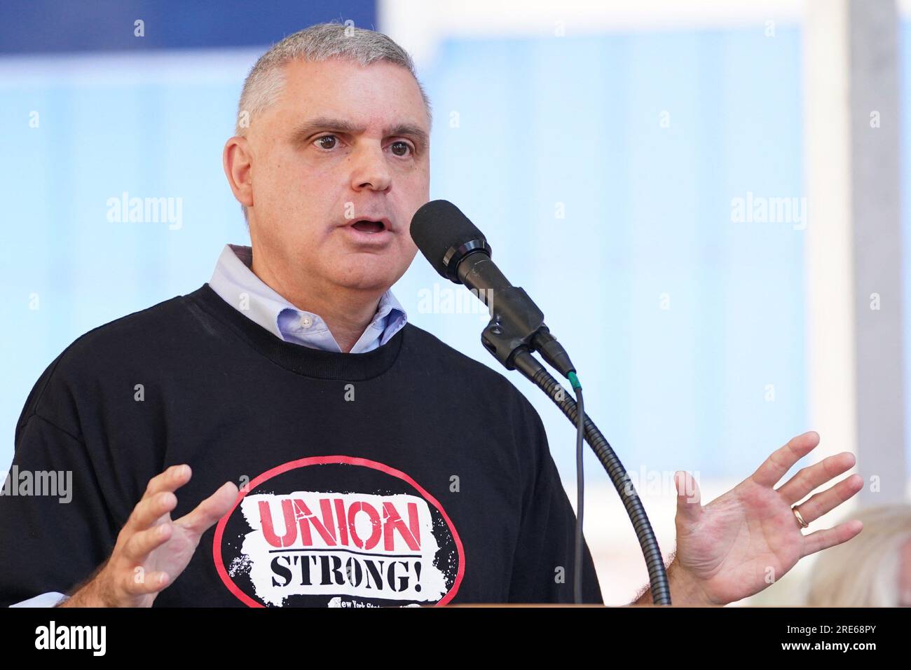 New York, NY, USA. 25th July, 2023. Mario Cilento at a public ...