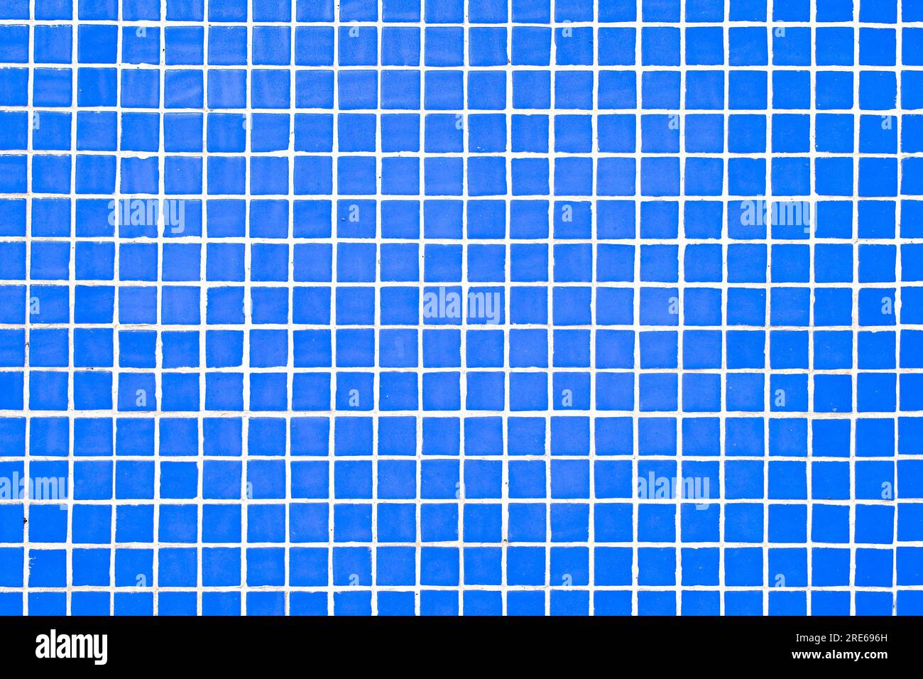 Empty surface with pattern of small azure blue square tiles Stock Photo ...