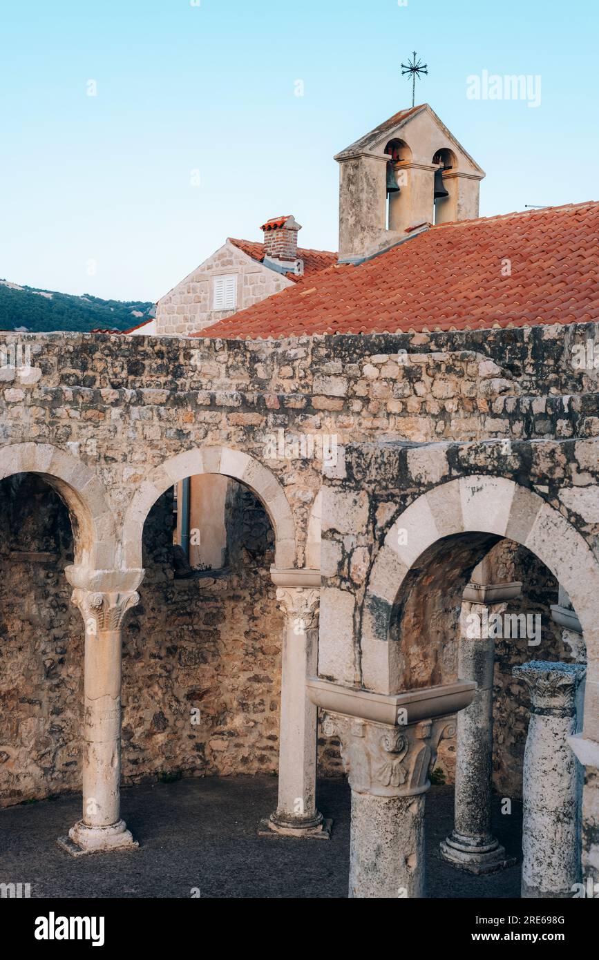 Ruins of St John monastery in Rab town in Croatia Stock Photo - Alamy