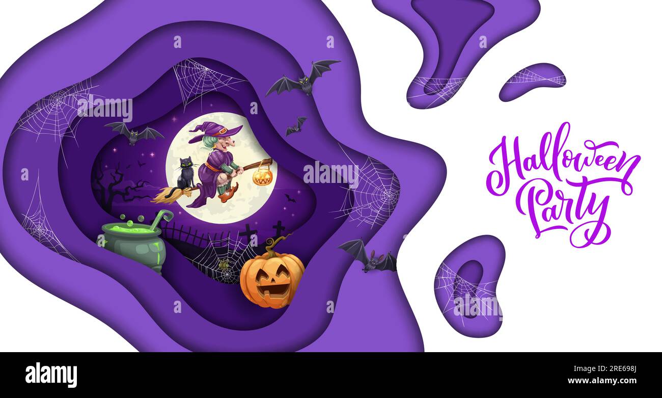 Magic potion pot broom Stock Vector Images - Alamy