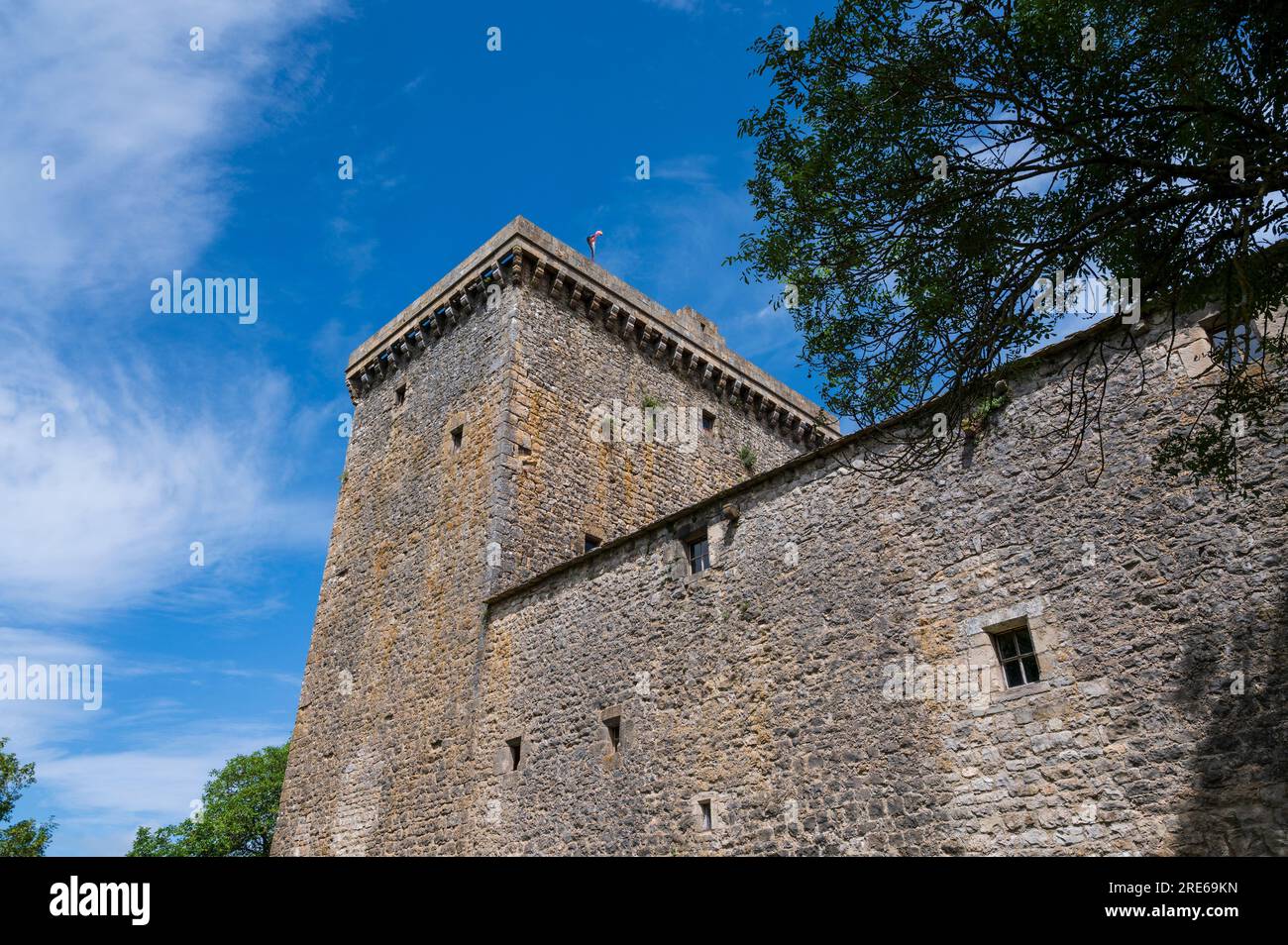 The Templars' tower of Viala-du-Pas-de-Jaux ist is the largest tower ...