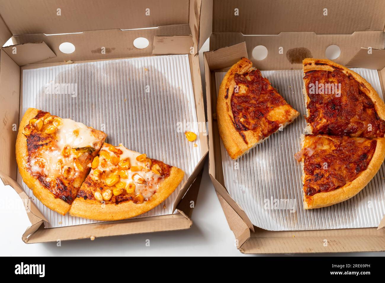 Two different pizza hi-res stock photography and images - Alamy