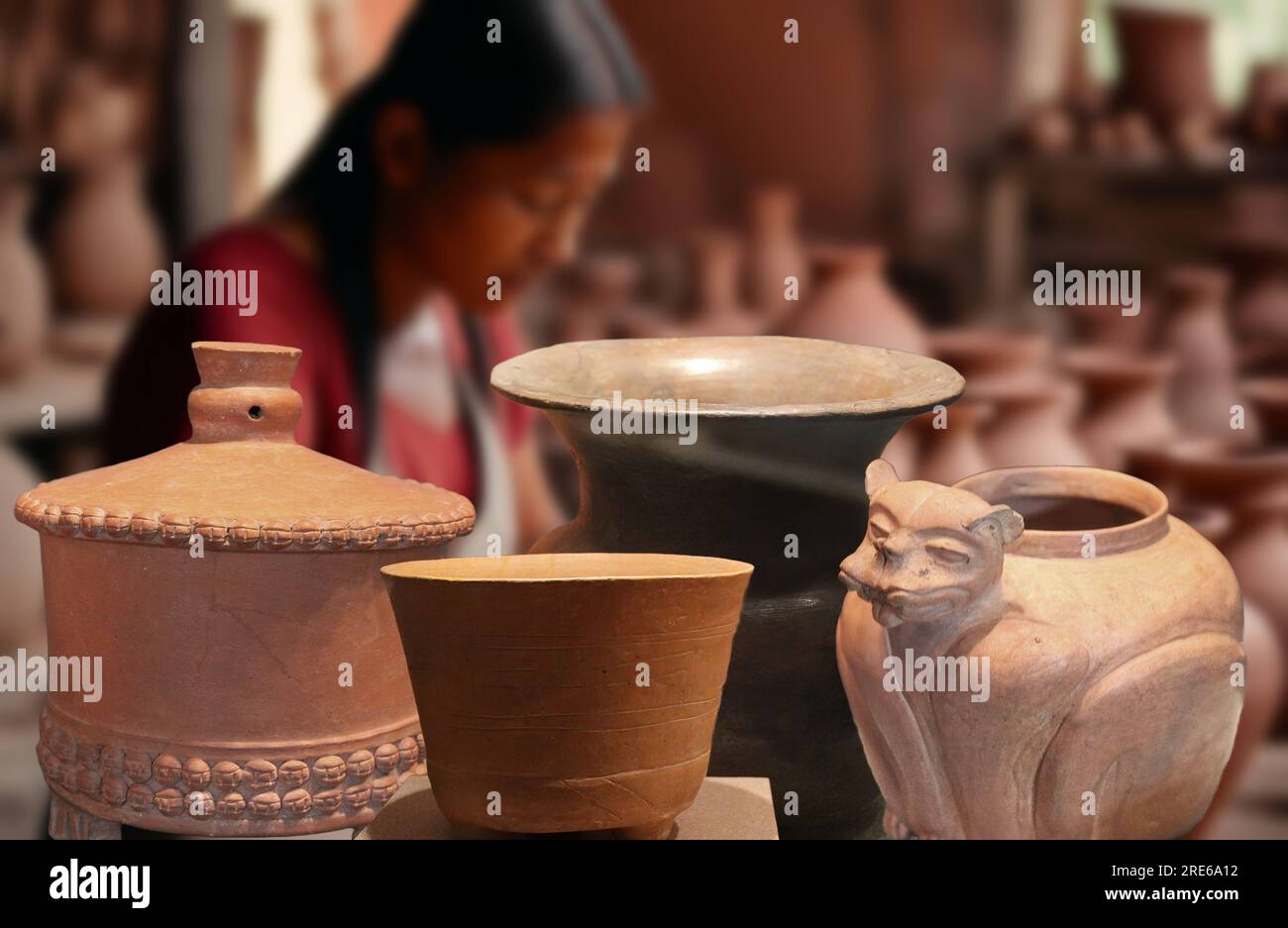 Pre-Columbian Art - Ceramic vases from the archaeological excavations ...