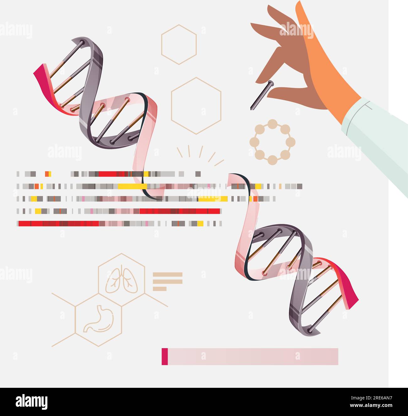 Genetics Research - Gene Editing and Modifying DNA Helix - CRISPR ...