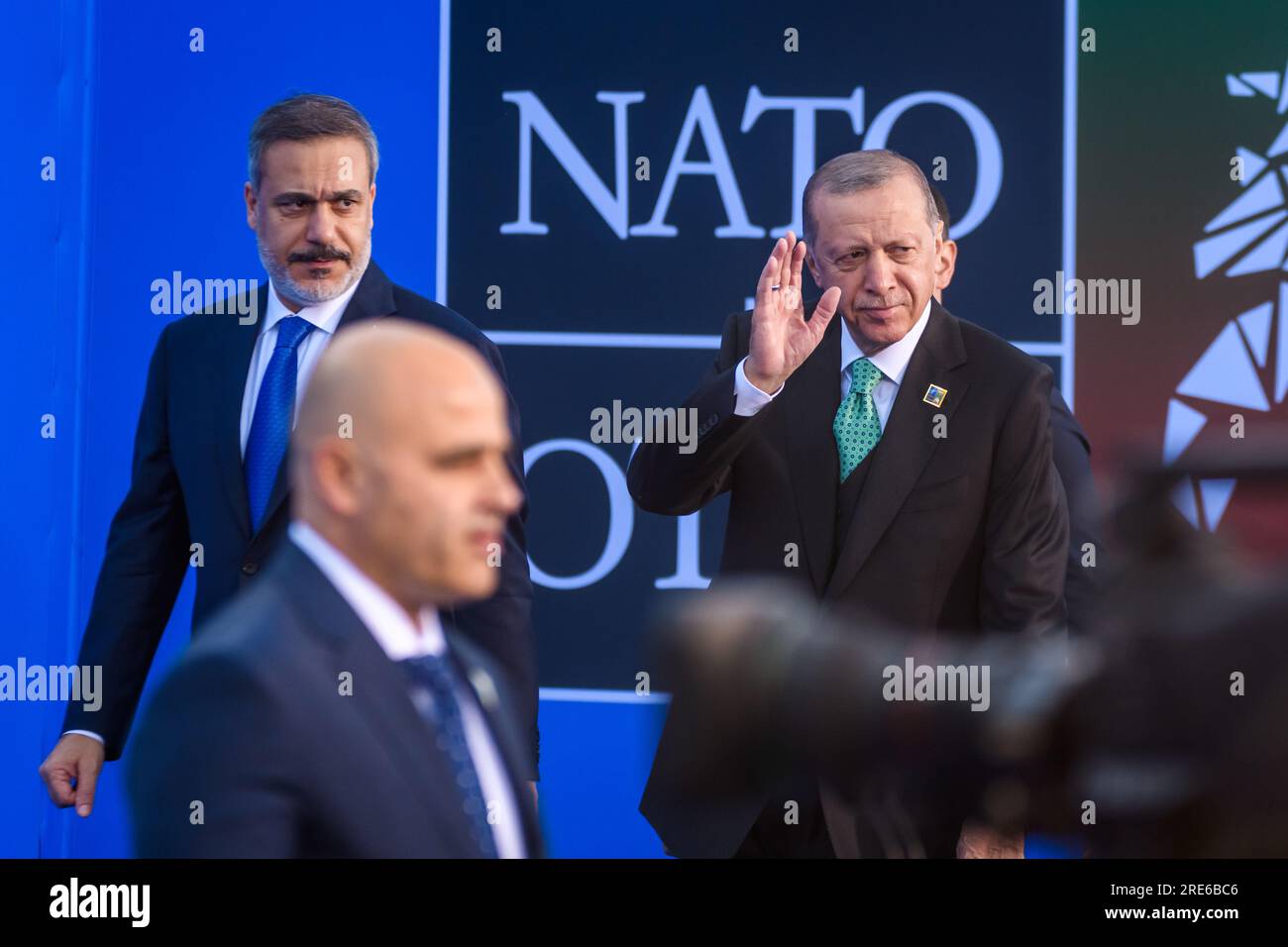 VILNIUS, LITHUANIA. 12th July 2023. Recep Tayyip Erdogan, President of ...