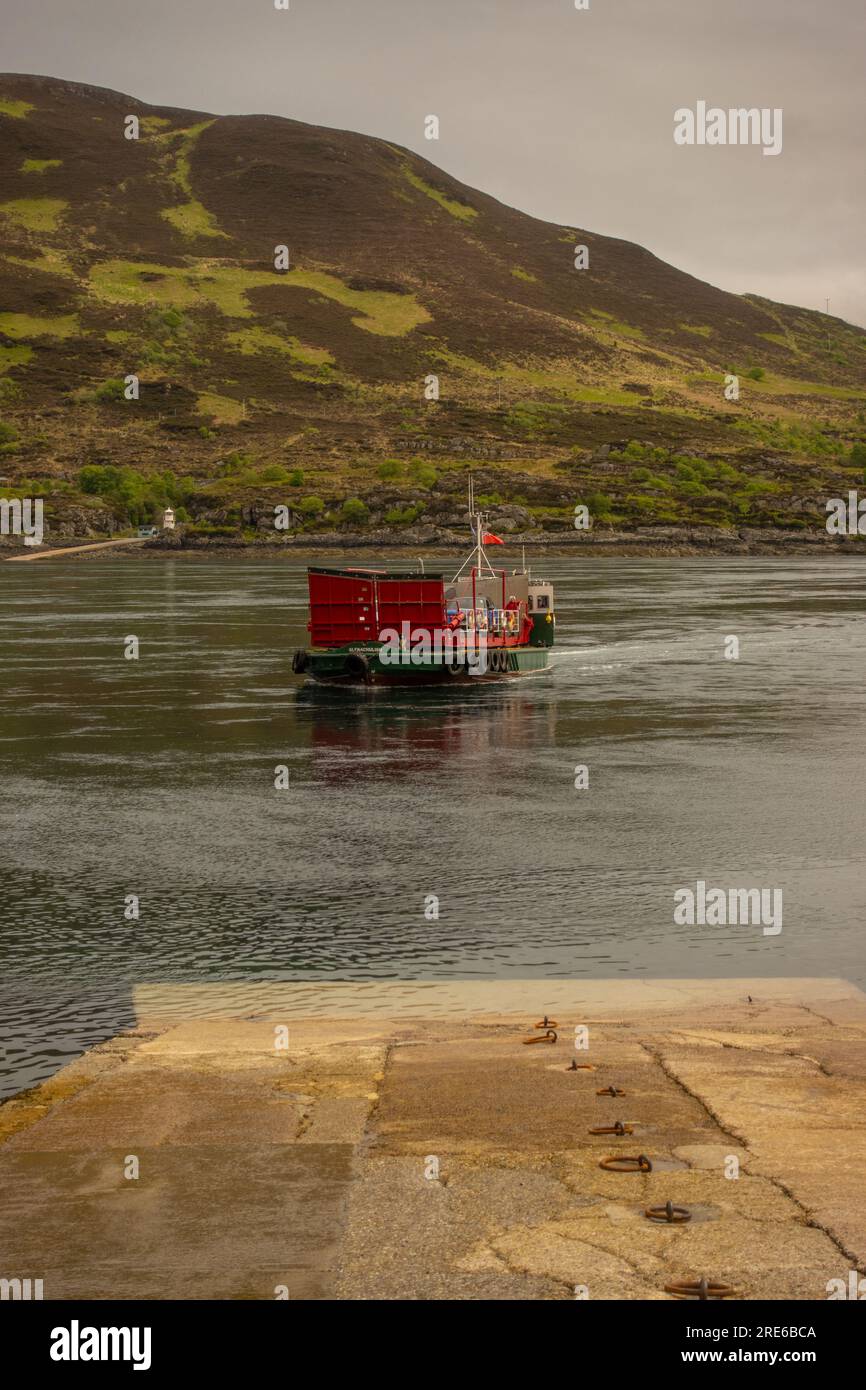The MV Glenachulish, is the last manually operated turntable ferry in ...