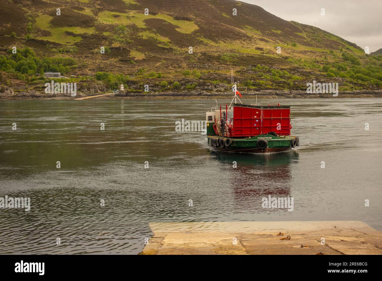 The MV Glenachulish, is the last manually operated turntable ferry in ...