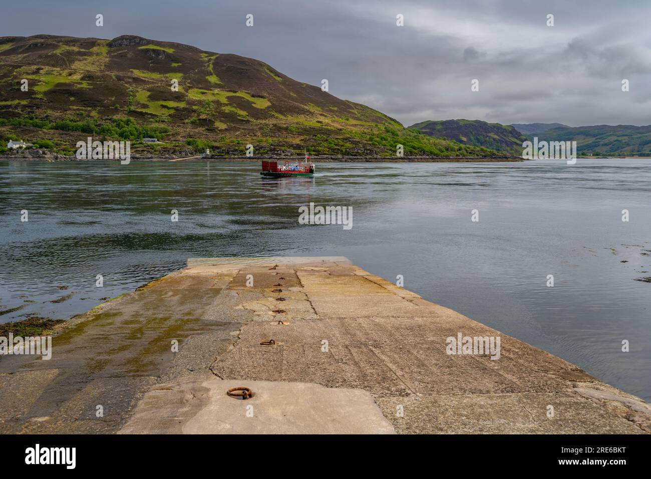 The Skye Ferry from Kyle Rhea, to Glenelg. The last turntable ferry ...