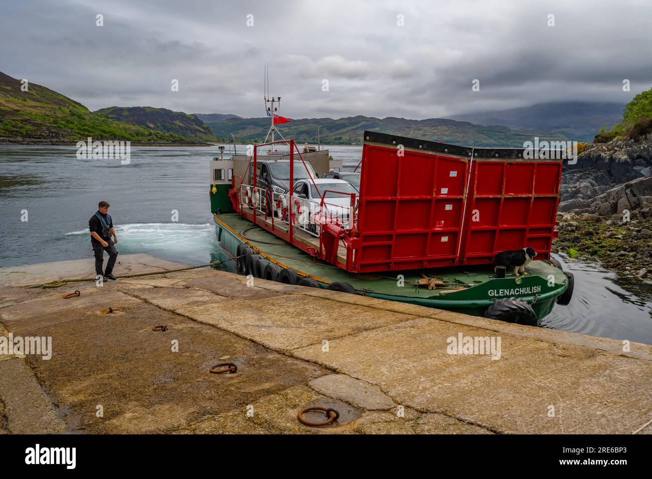 The Skye Ferry from Kyle Rhea, to Glenelg. The last turntable ferry ...