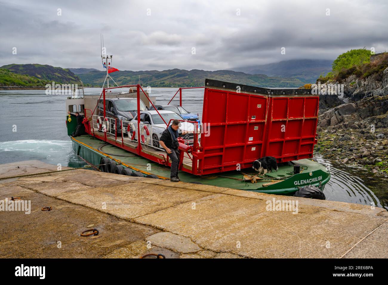 The Skye Ferry from Kyle Rhea, to Glenelg. The last turntable ferry ...