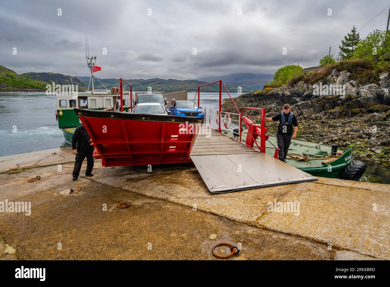 The Skye Ferry from Kyle Rhea, to Glenelg. The last turntable ferry ...