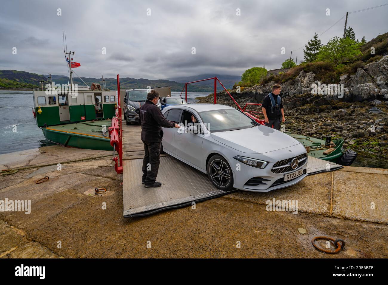 The Skye Ferry from Kyle Rhea, to Glenelg. The last turntable ferry ...