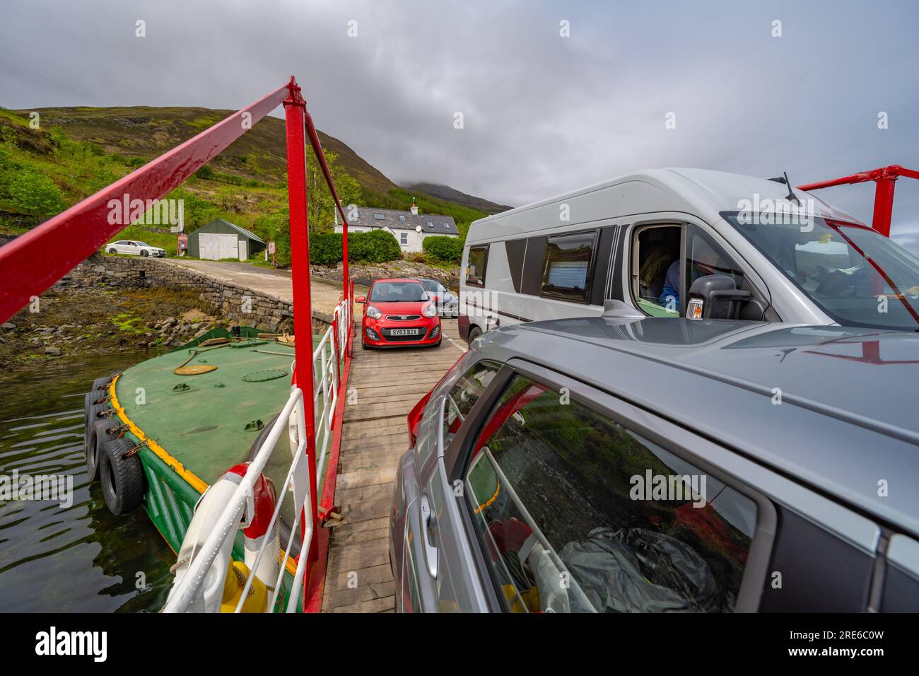 On the The Skye Ferry from Kyle Rhea, to Glenelg. The last turntable ...