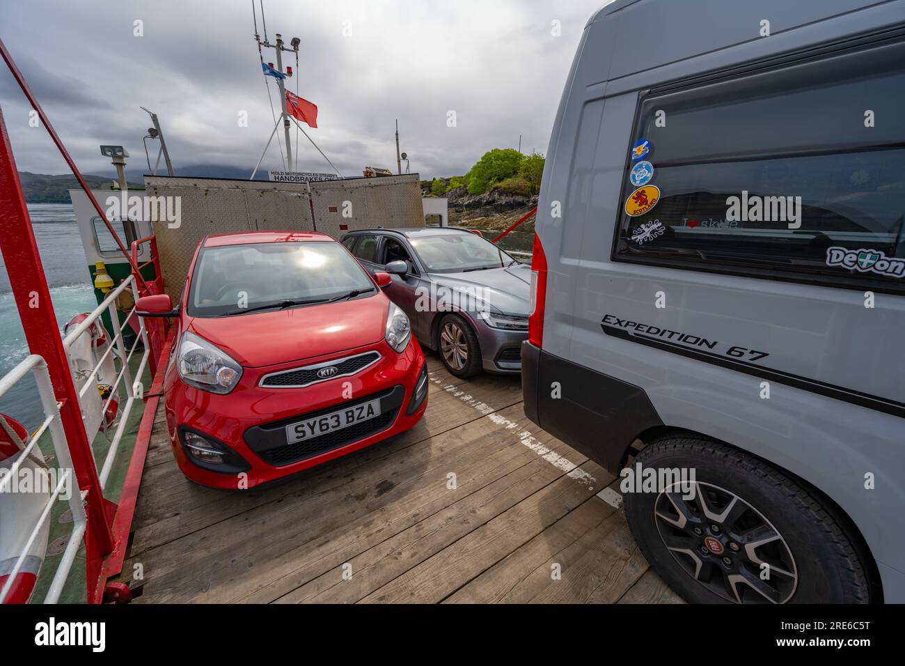 On the The Skye Ferry from Kyle Rhea, to Glenelg. The last turntable ...