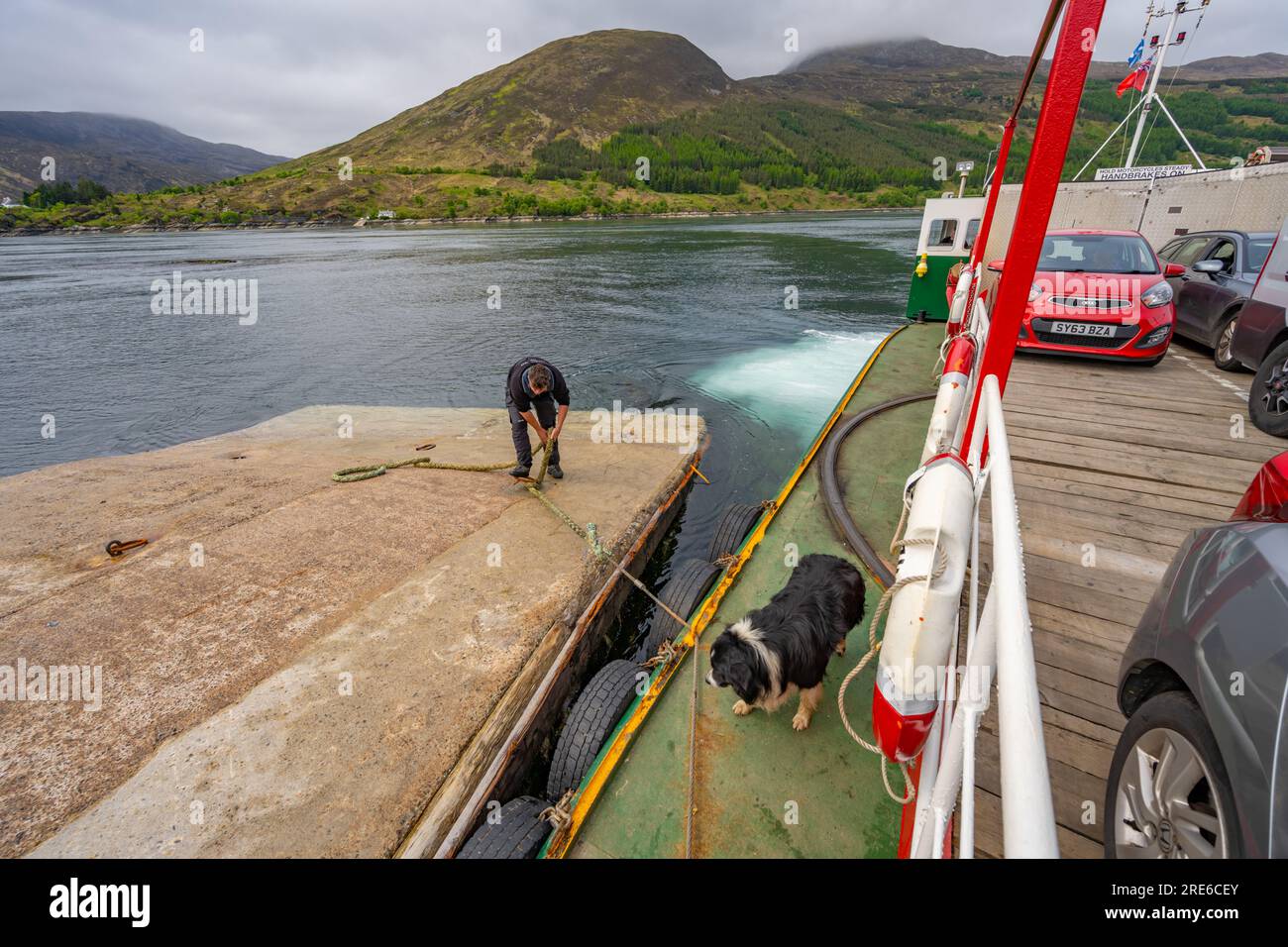 On the The Skye Ferry from Kyle Rhea, to Glenelg. The last turntable ...
