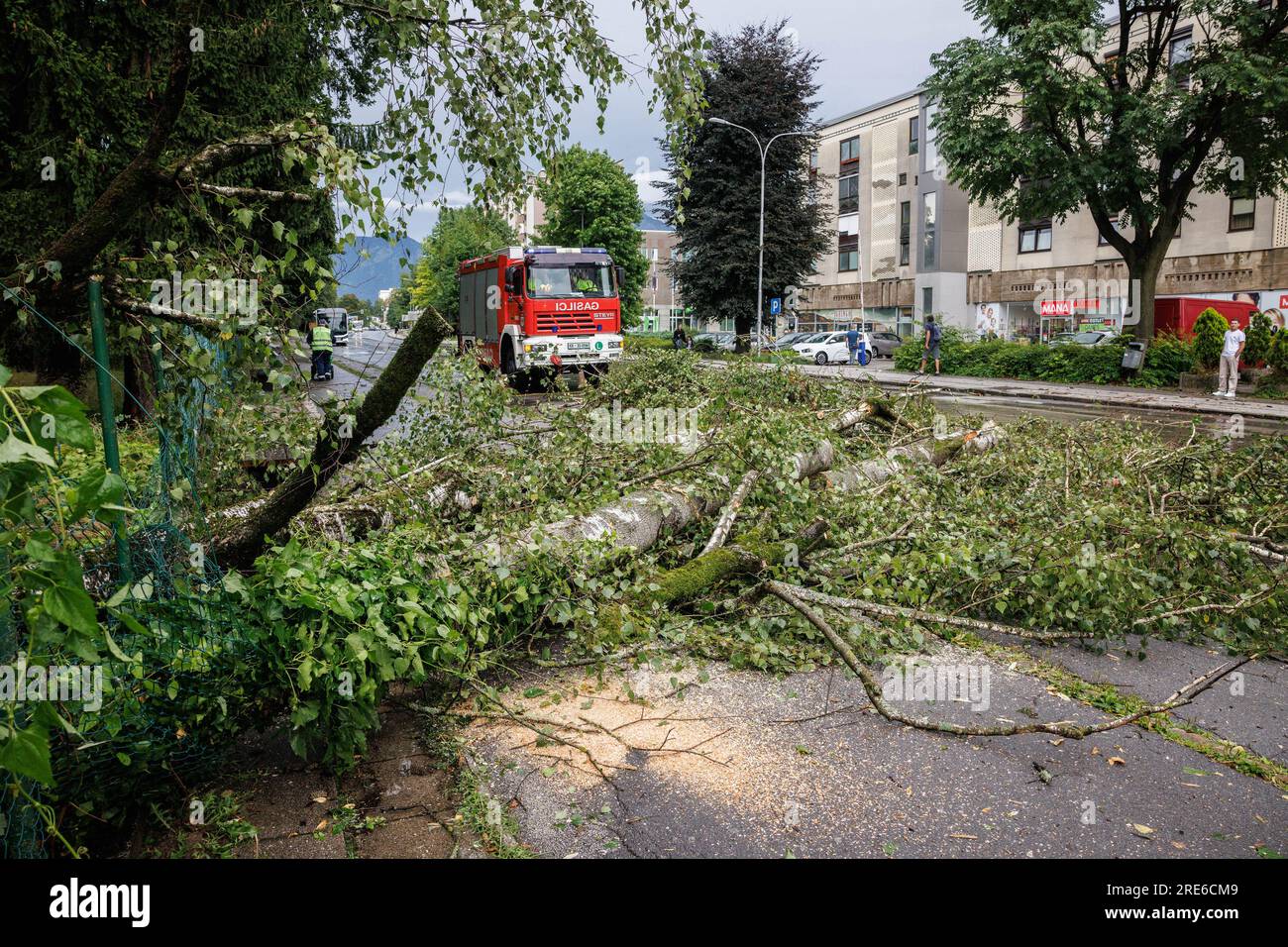 Damage from heavy rain storms hi-res stock photography and images - Alamy
