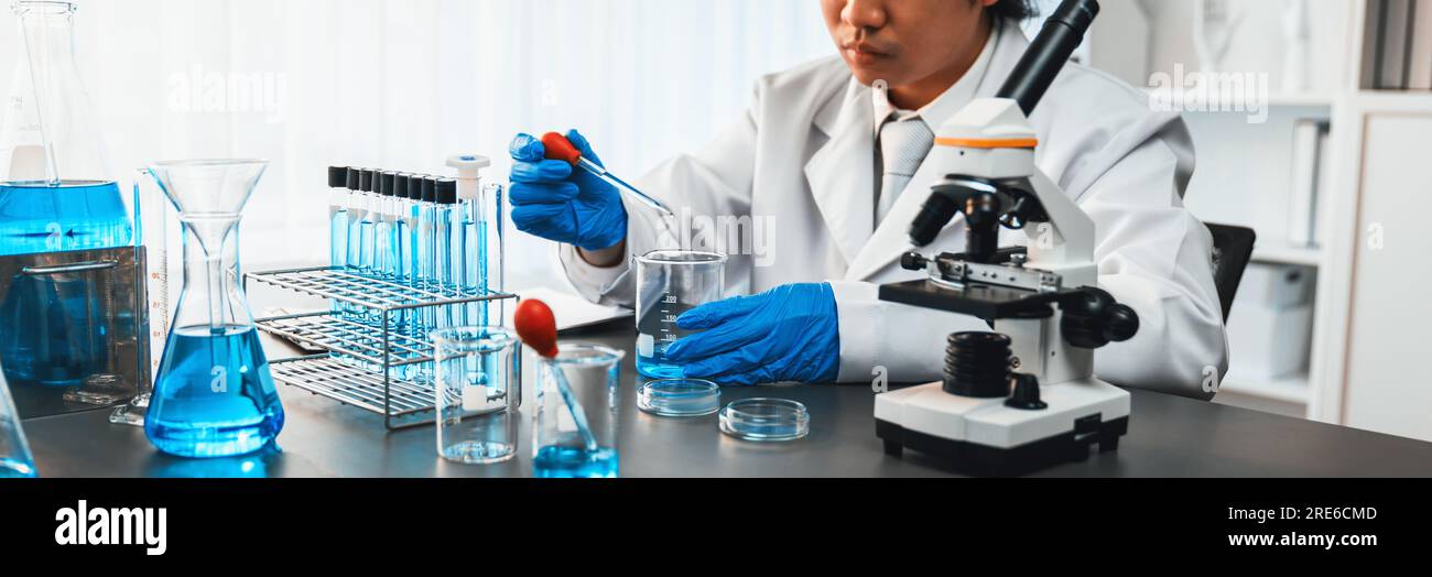 Doctor working biochemistry analyzer in hi-res stock photography and ...