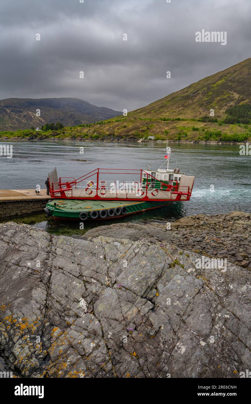 The Skye Ferry from Kyle Rhea, to Glenelg. The last turntable ferry ...