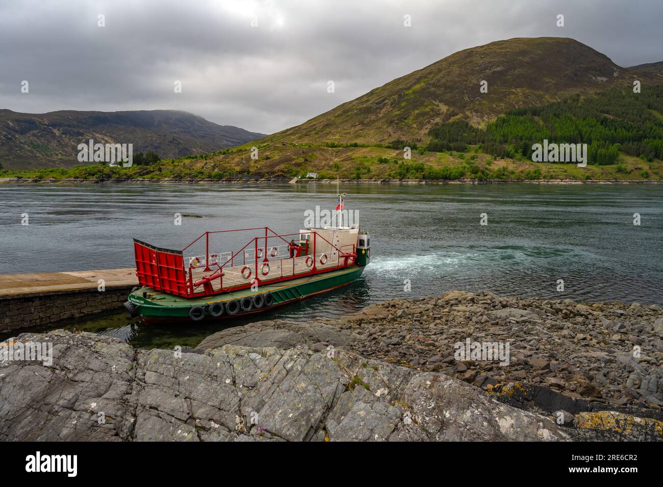 The Skye Ferry from Kyle Rhea, to Glenelg. The last turntable ferry ...