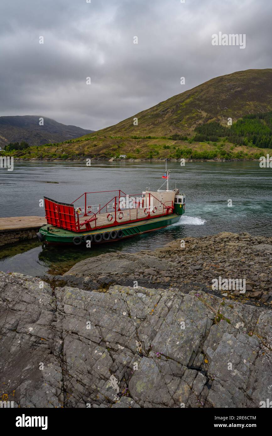 The Skye Ferry from Kyle Rhea, to Glenelg. The last turntable ferry ...