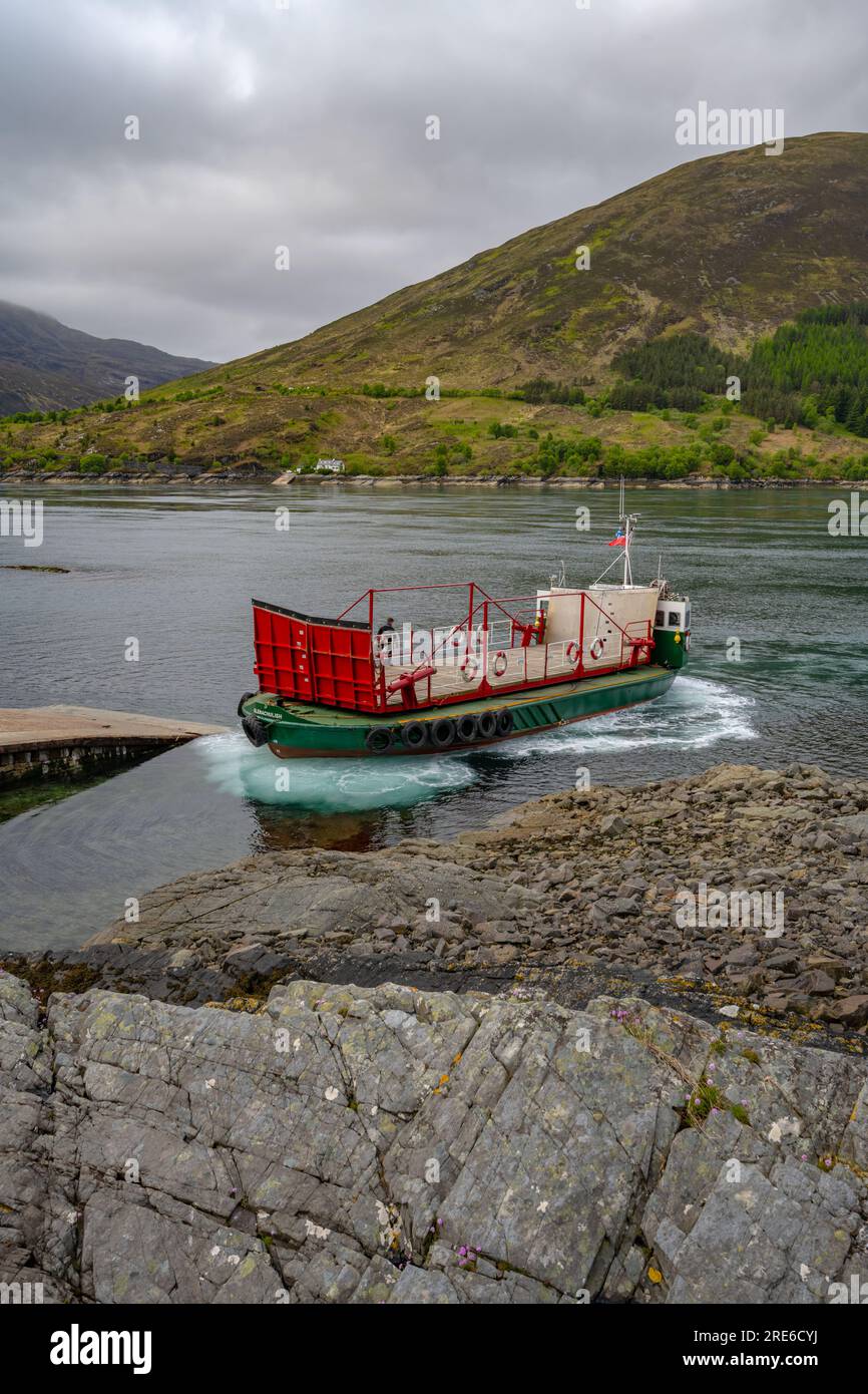 The Skye Ferry from Kyle Rhea, to Glenelg. The last turntable ferry ...