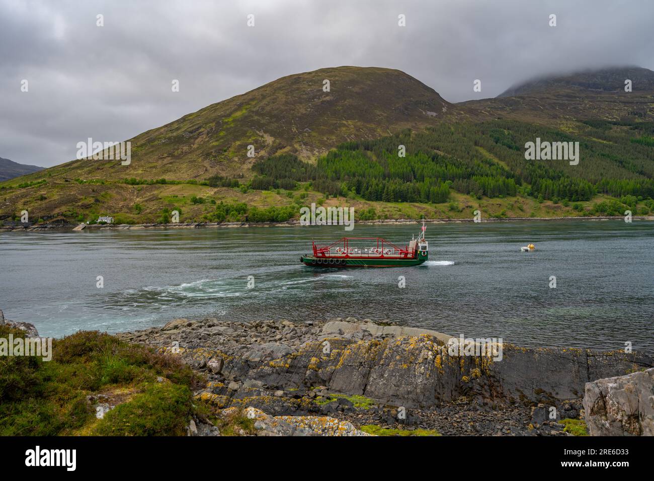 The Skye Ferry from Kyle Rhea, to Glenelg. The last turntable ferry ...