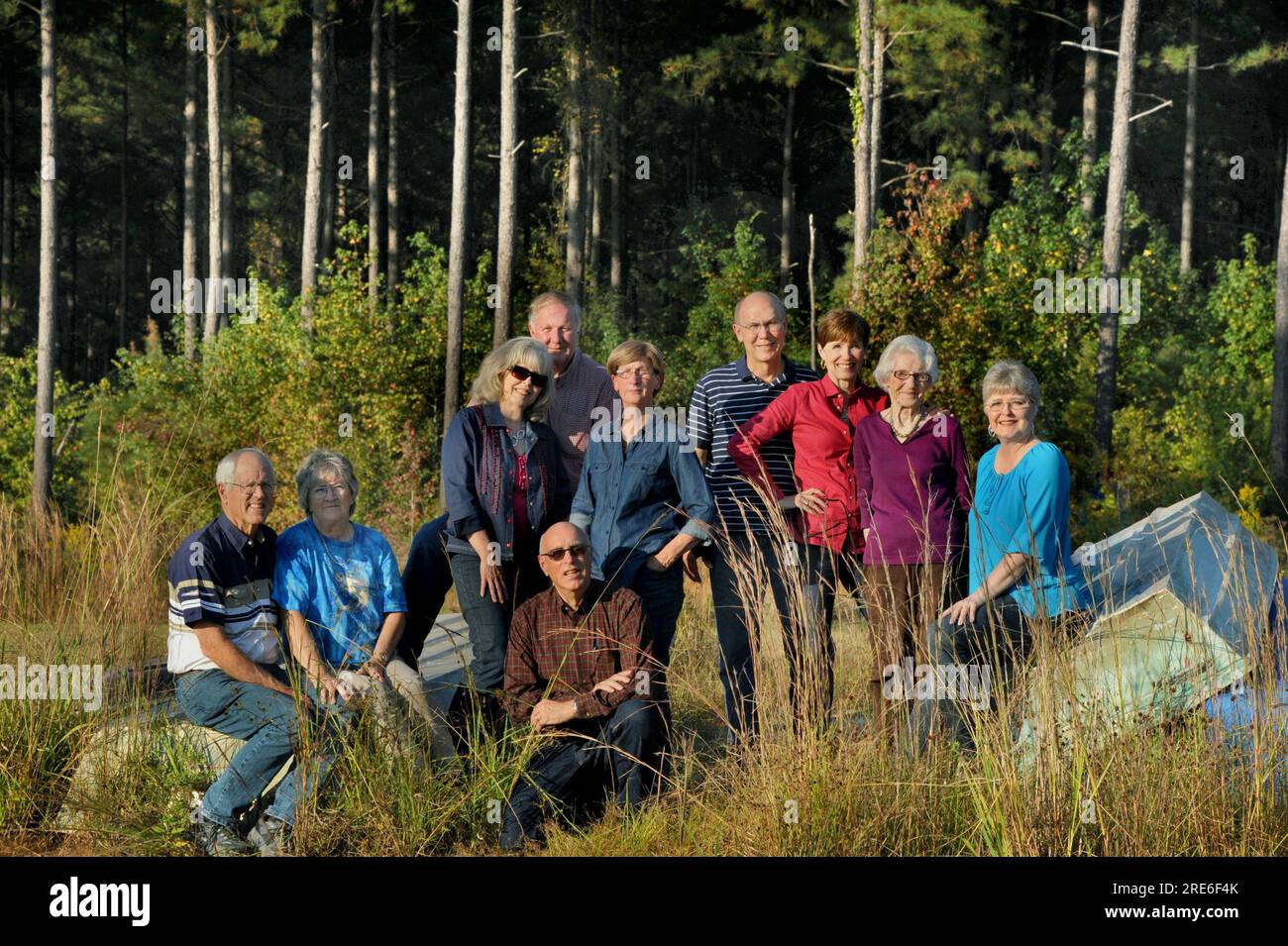 Almost 100 year old mom, stands proudly amid her children and in-laws ...