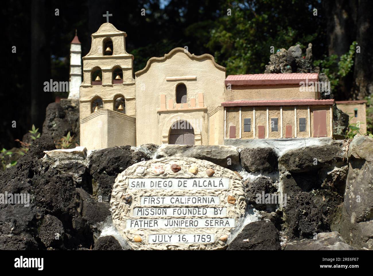 Reproduction of San Diego De Alcala at the Ave Maria Grotto in Cullman ...