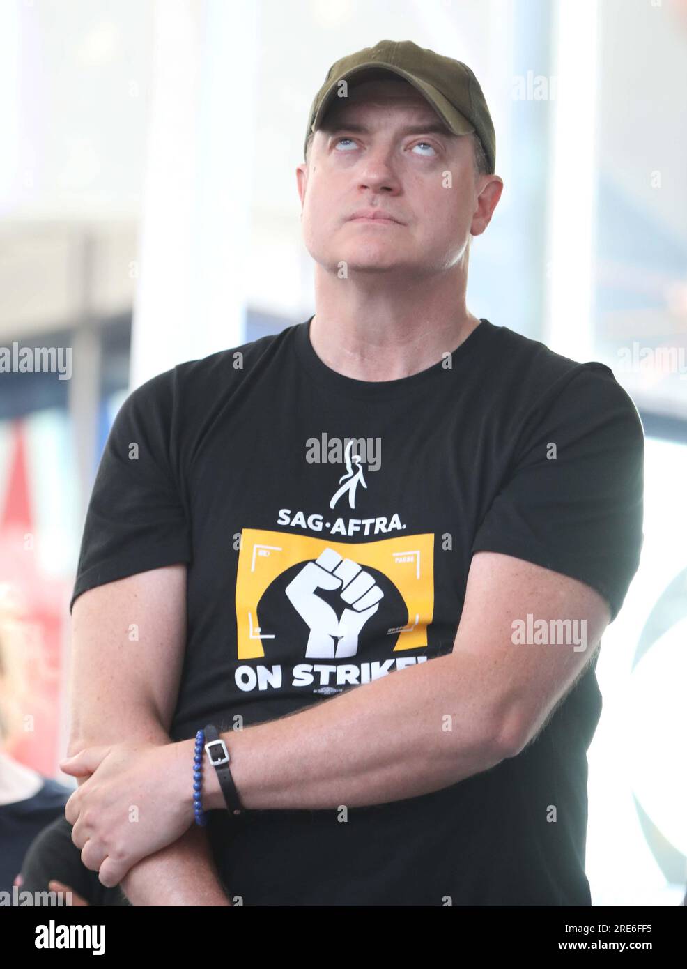 July 25, 2023, New York City, New York, USA: Actor BRENDAN FRASER seen ...