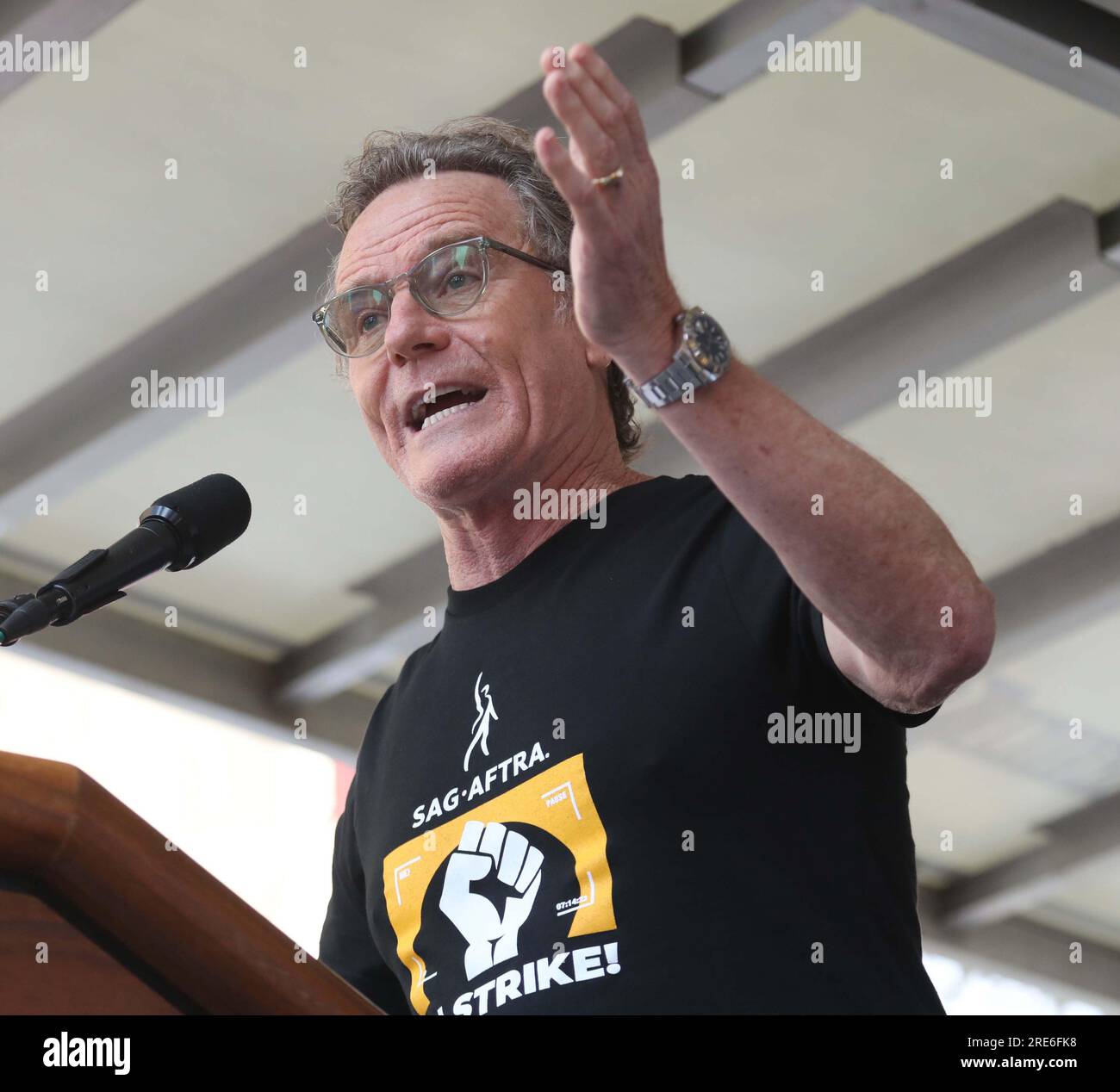 July 25, 2023, New York City, New York, USA: Actor BRYAN CRANSTON seen ...