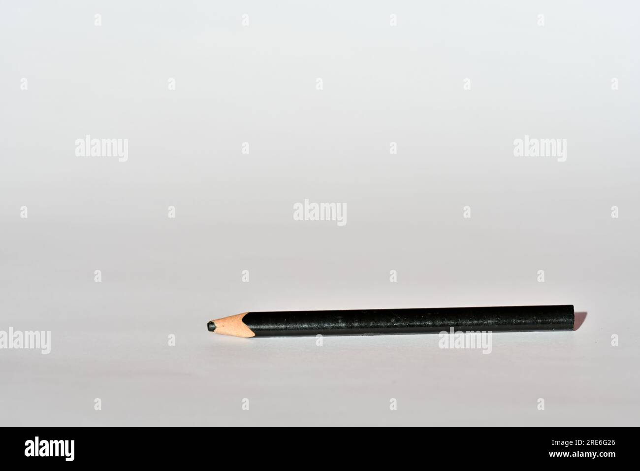 pencil on white background Stock Photo - Alamy