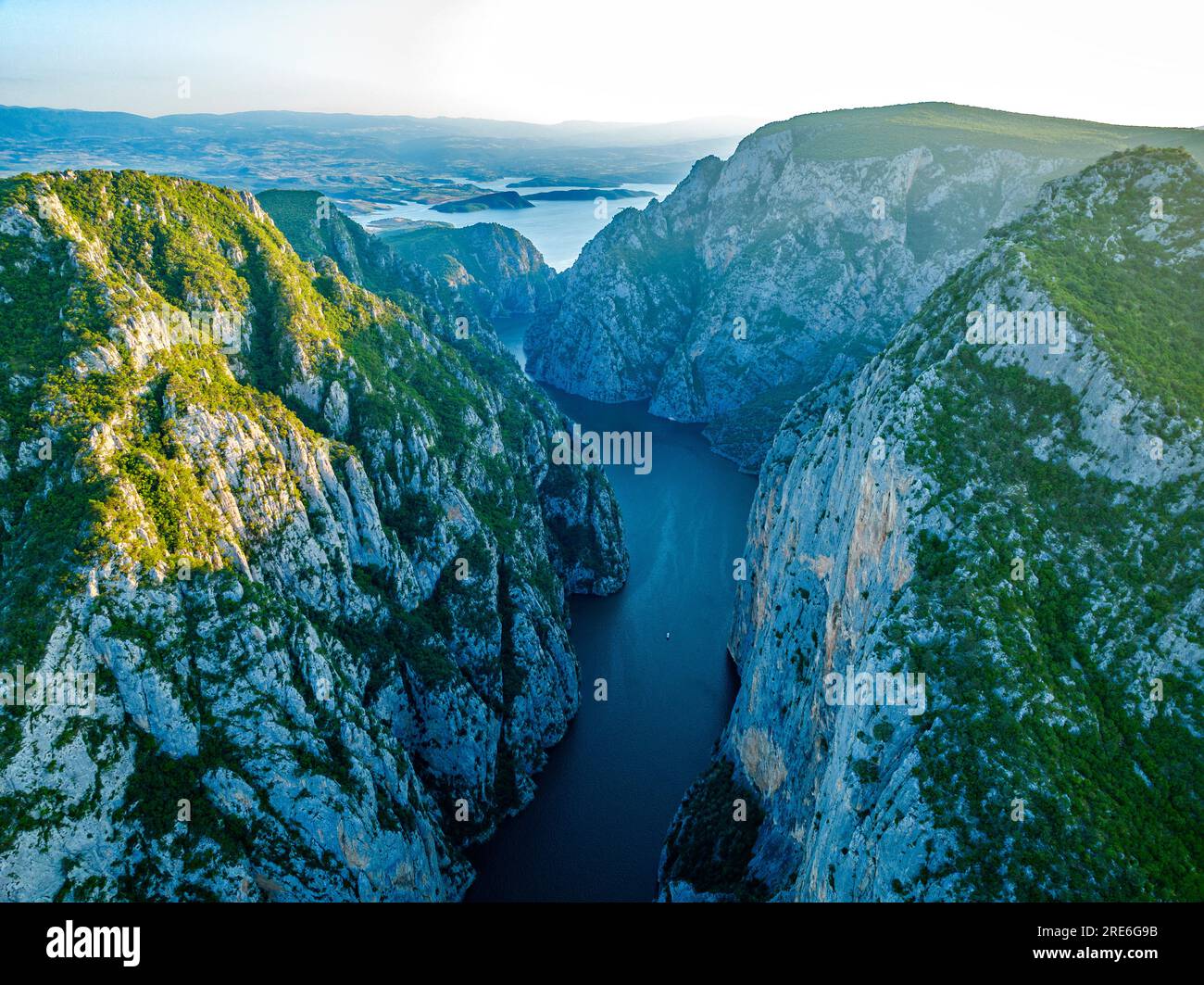 aerial view of canyon river Stock Photo - Alamy