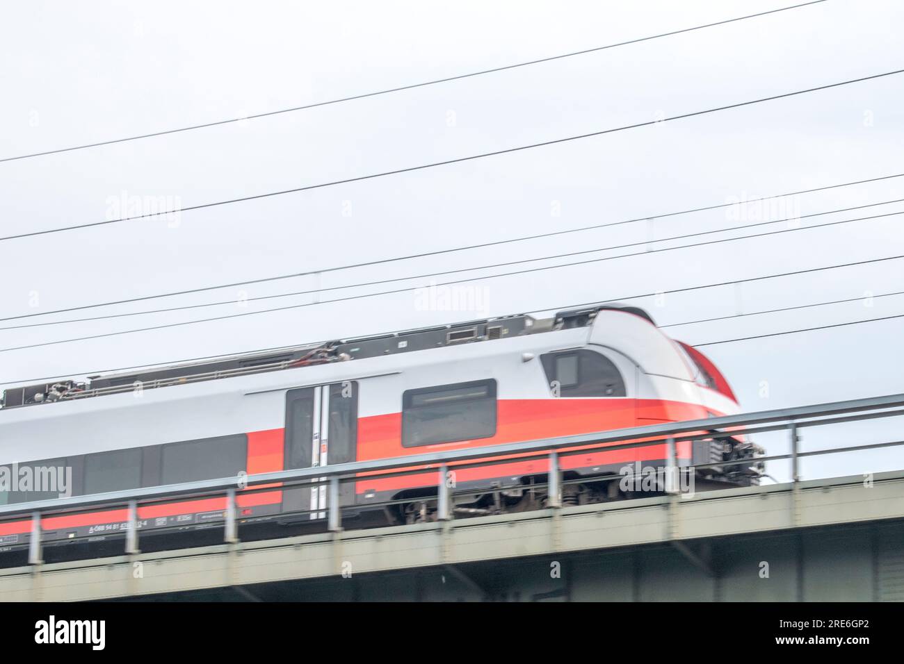 Vienna, Austria - 24 July 2023. Over the River Danube: A Spectacular ...