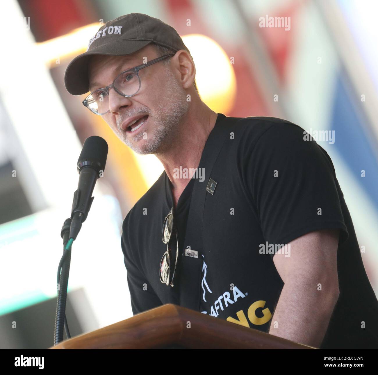 July 25, 2023, New York City, New York, USA: Actor CHRISTIAN SLATER ...