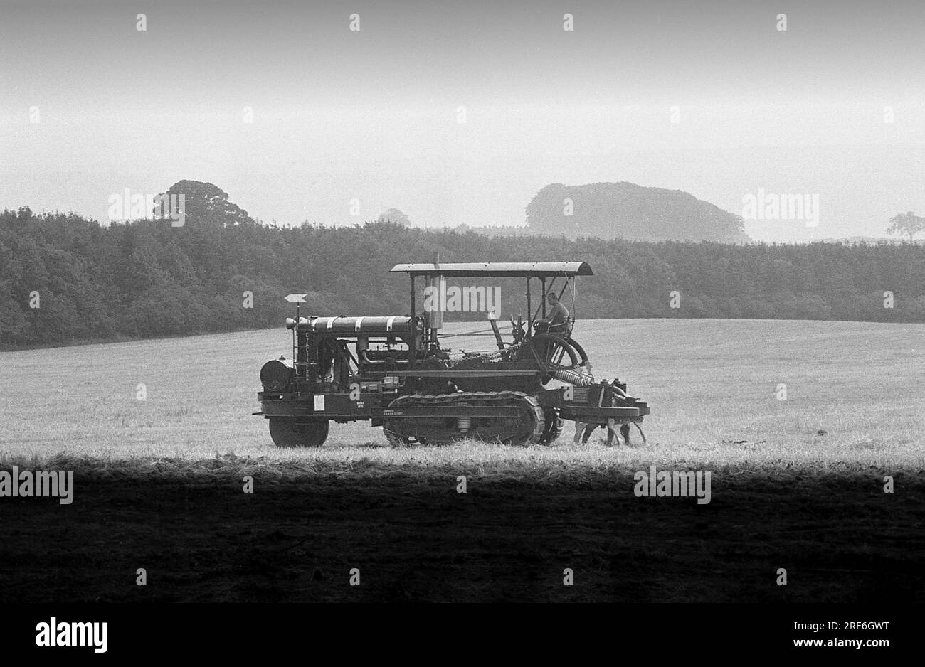 IMG571 Early caterpillar diesel farm tractor during 1970s Stock Photo ...