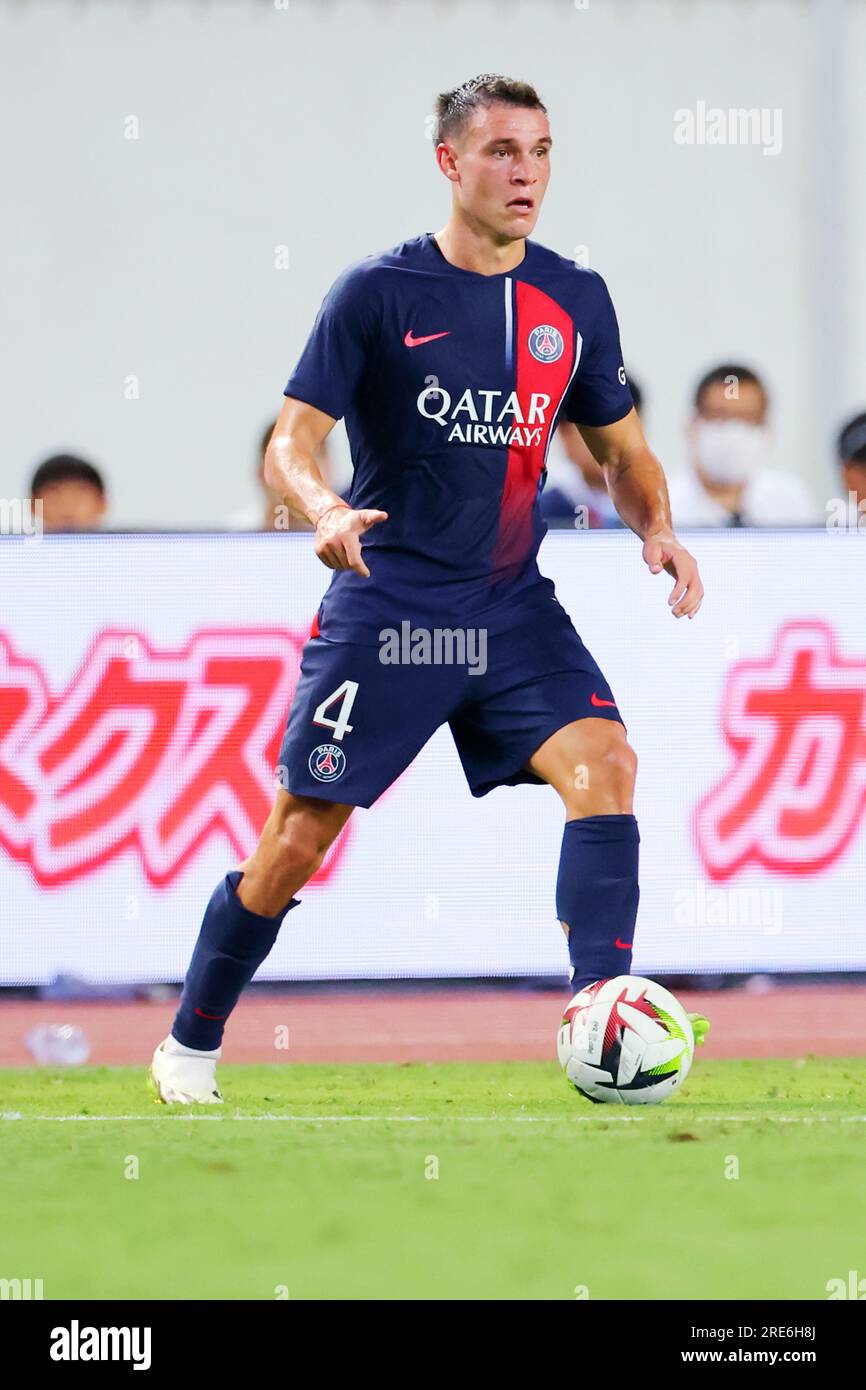Osaka, Japan. 25th July, 2023. Manuel Ugarte (PSG) Football/Soccer ...
