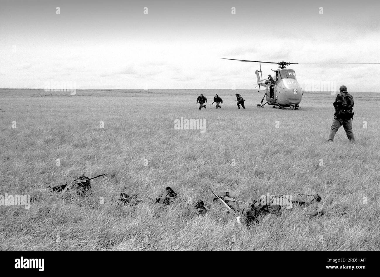 Royal Marine Commandos from HMS Endurance detachment practising ...
