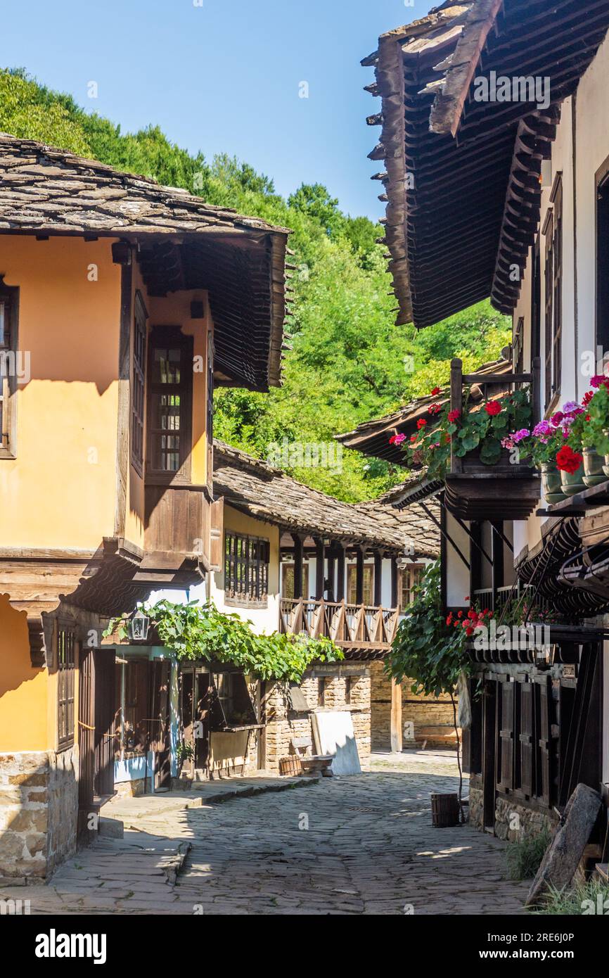 Street in Etar village, Bulgaria Stock Photo - Alamy