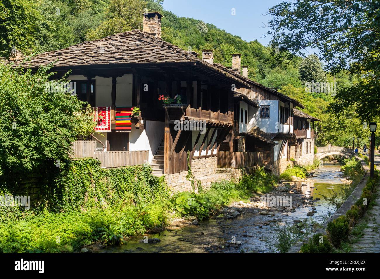Houses of Etar village, Bulgaria Stock Photo - Alamy