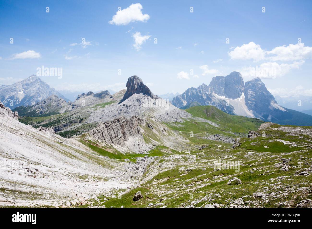 Dolomites range landscape. Pelmo mount view. Italian dolomites Stock ...