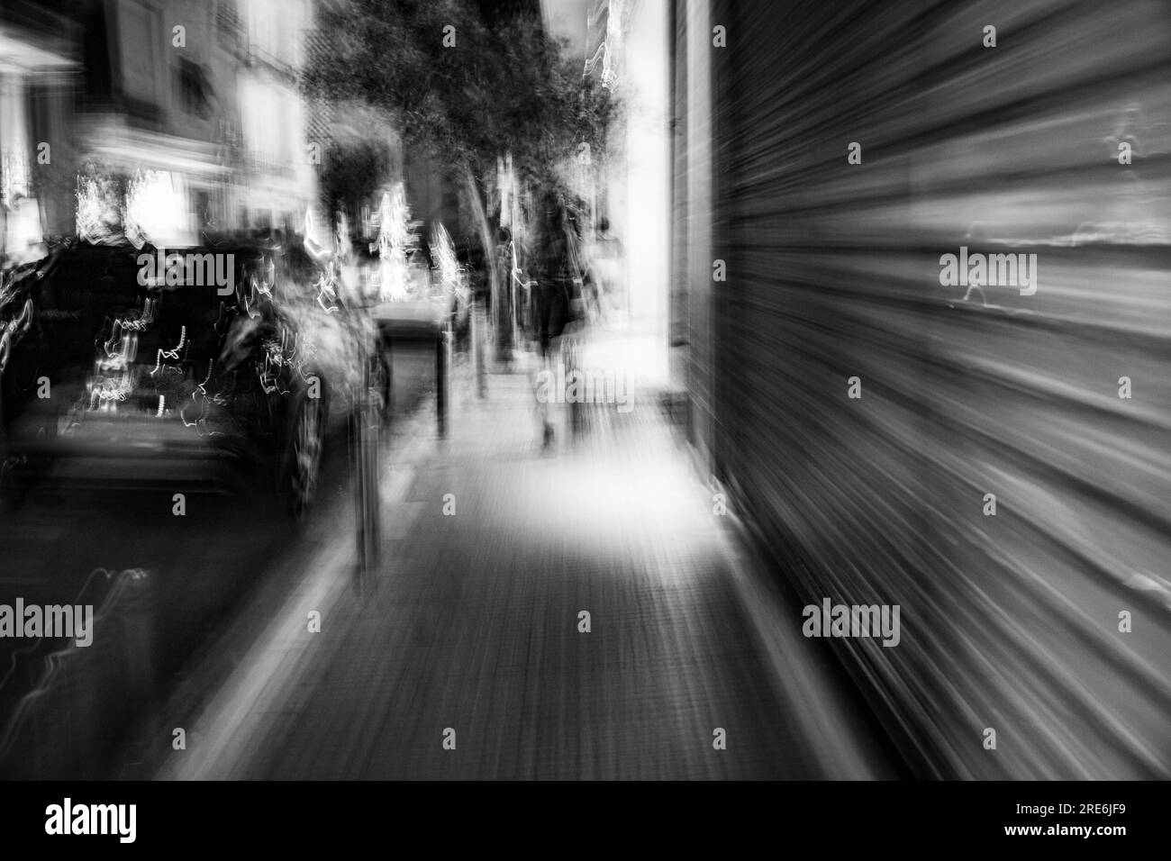 Abstract photography. Deliberately shaken, out of focus, blurred ...