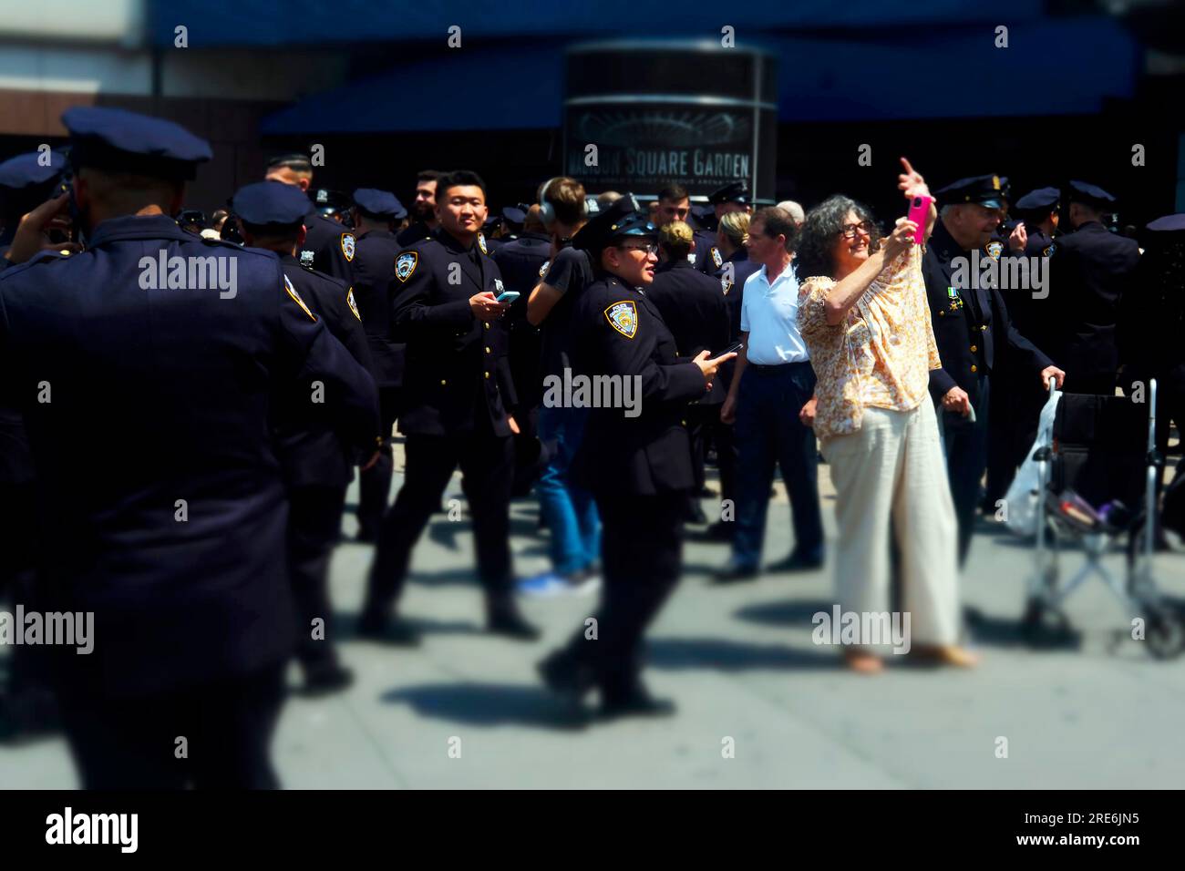 NEW YORK, NEW YORK, JULY 25: The New York Police Department holds its ...