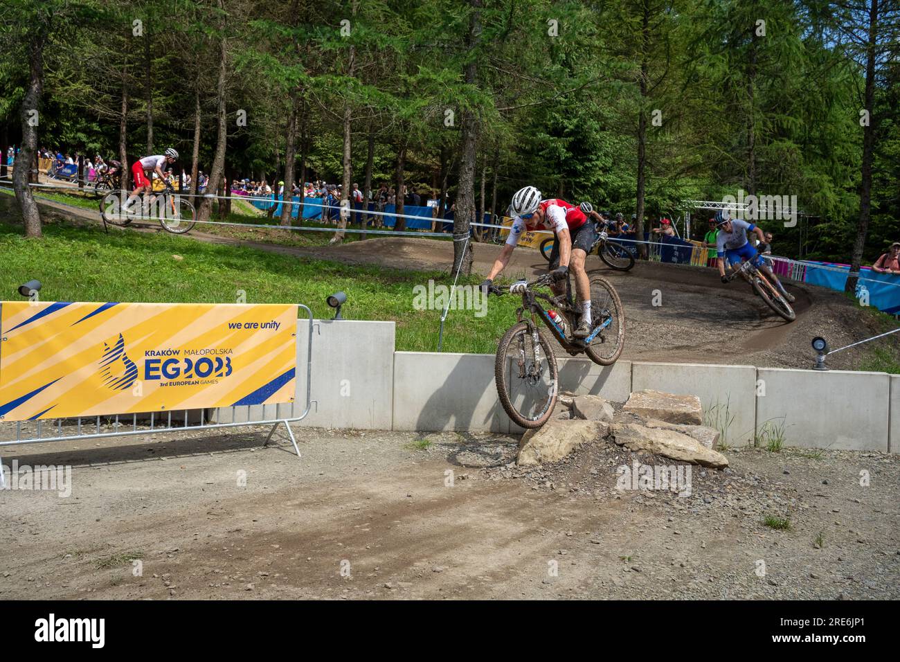 Simon Walter from Switzerland with Simone Avondetto behind - 2023 UEC ...