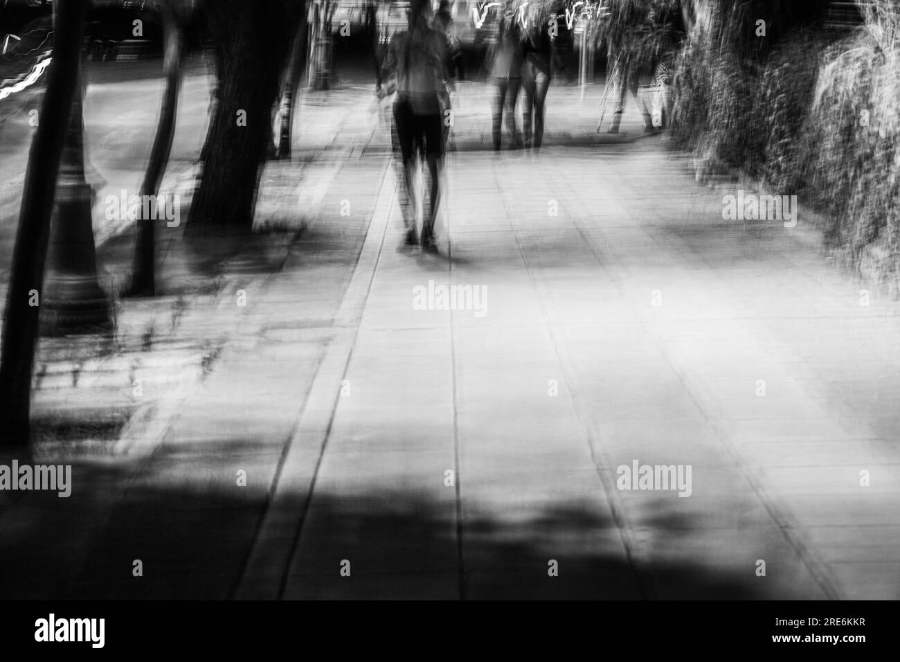 Abstract photography. Deliberately shaken, out of focus, blurred ...