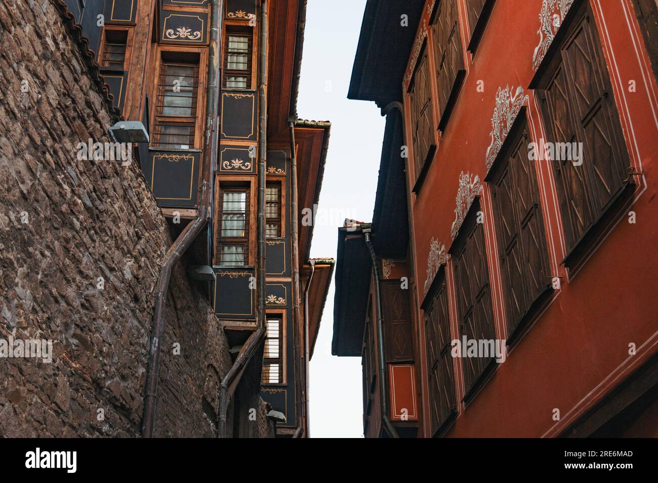 Overhanging, staggered windows create a lightning bold shape, on ...