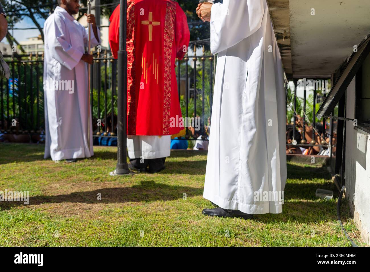 Christian priests attend prayer hi-res stock photography and images - Alamy